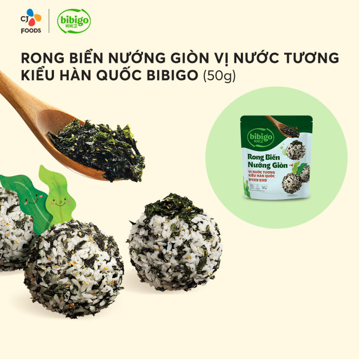 Rong biển rắc cơm trộn Khô heo, Chà bông cá hồi, Nước Tương Hàn Quốc ...