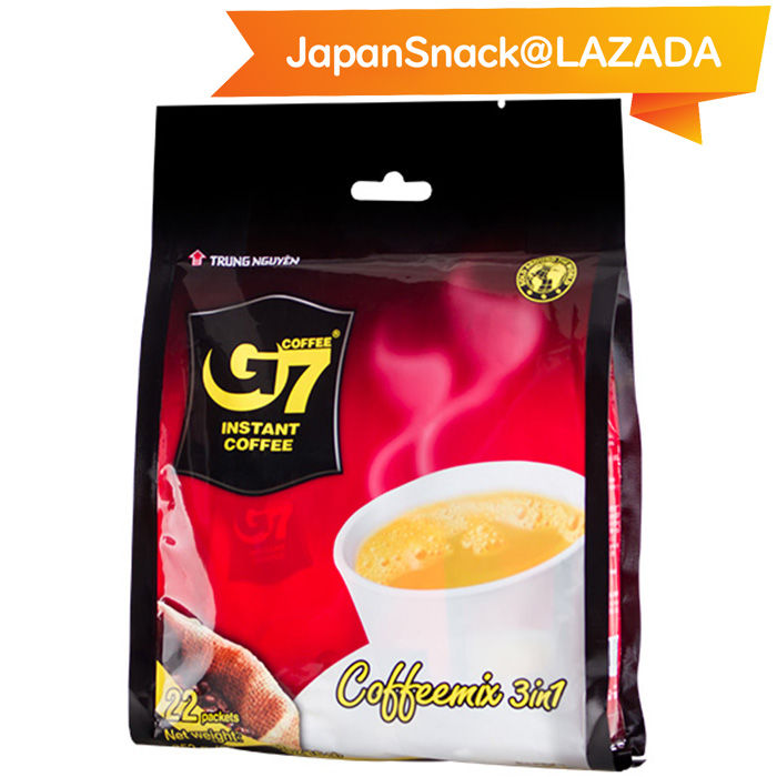 G7 กาแฟเวียดนาม 3in1 ขนาด 16กรัม x 22ซอง (352g) Coffee เวียดนาม จีเซเว่น ทรีอินวัน | Lazada.co.th