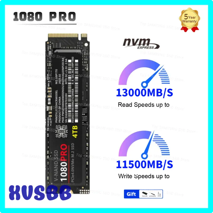 XVSBB Original SSD NVMe M2 2280 1080 PRO 22000MB/s 4TB 2TB 1TB Internal ...