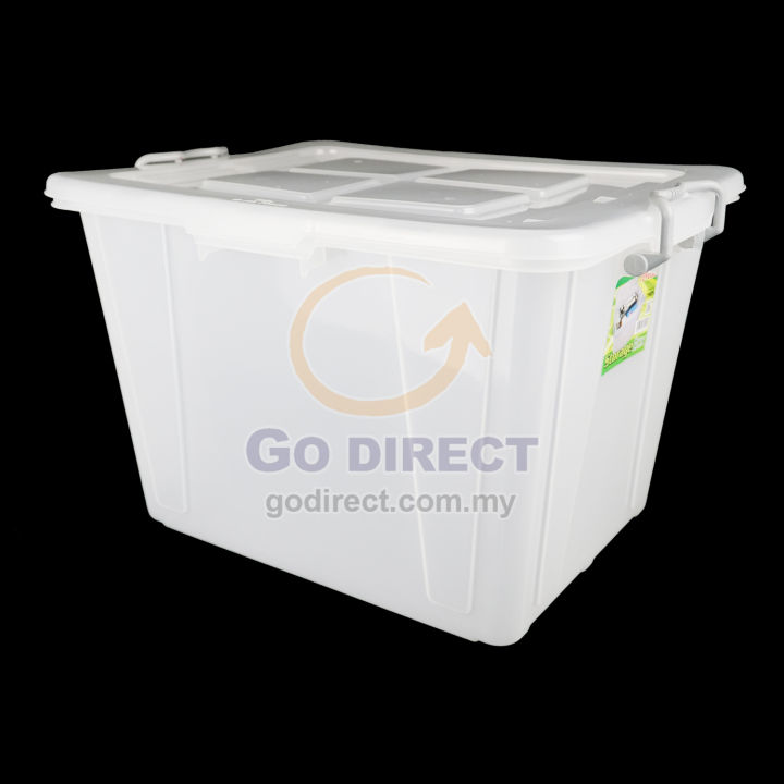 TOYOGO 50L Translucent Storage Box Heavy Duty Home Storage Appliance ...
