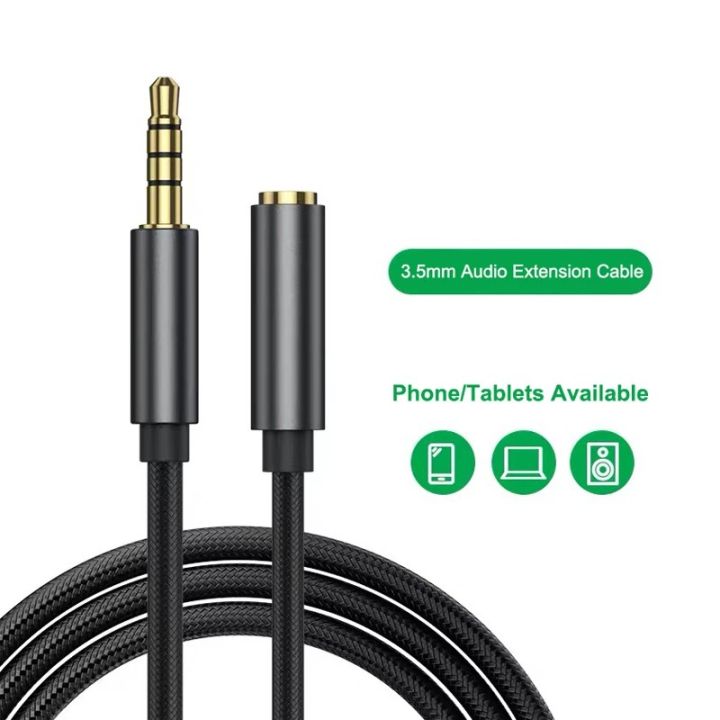 3.5mm Extension Headphone Cable Jack Male to Female AUX Cable M/F Audio ...
