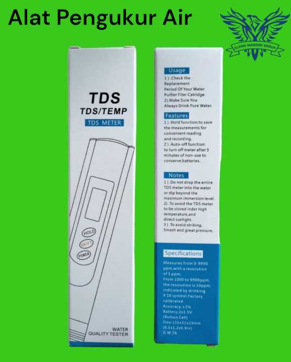 TDS Meter TDS-3 PPM Meter ALAT PENGURUKUR AIR PPM Nutrisi Hidroponik ...