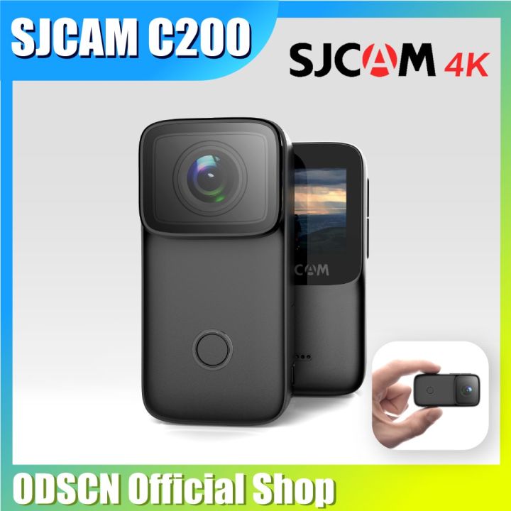 ODSCN SJCAM C200 1.28IPS Screen Mini Thumb Camera 4K H.264 IMX335 16MP ...