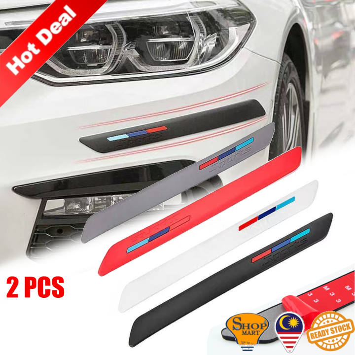1set/2pcs Car Sport Styling Front Rear Bumper Silicone Soft Rubber ...