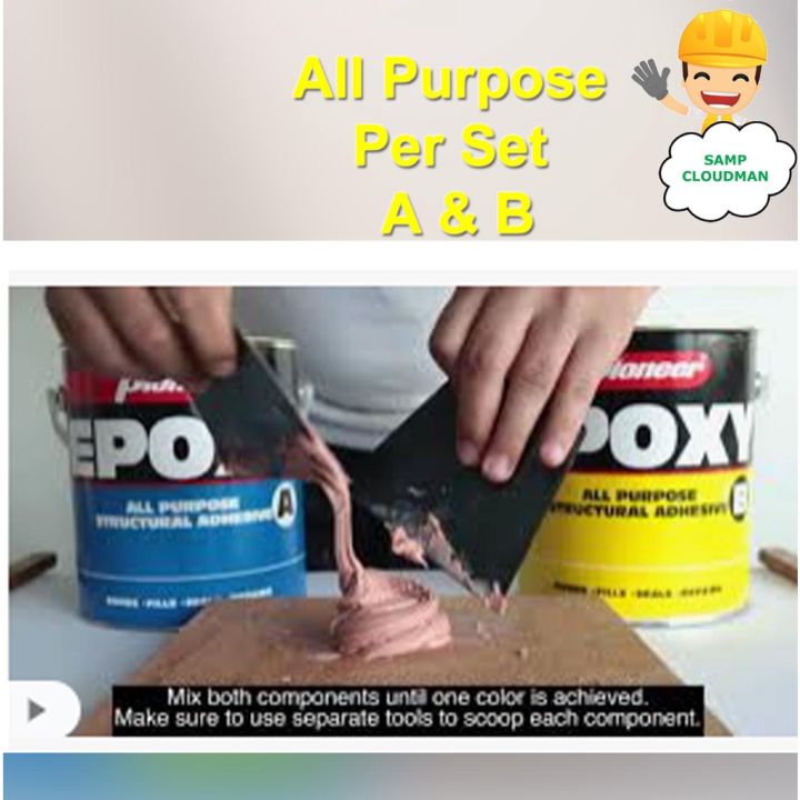 Pioneer Epoxy All Purpose Structural Adhesive A&B 1 Liter General ...