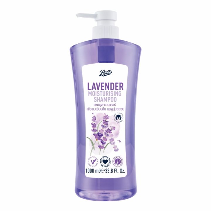 Boots Lavender Moisturising Shampoo 1000ml. บู๊ทส์ ลาเวนเดอร์ มอยส์เจอร ...