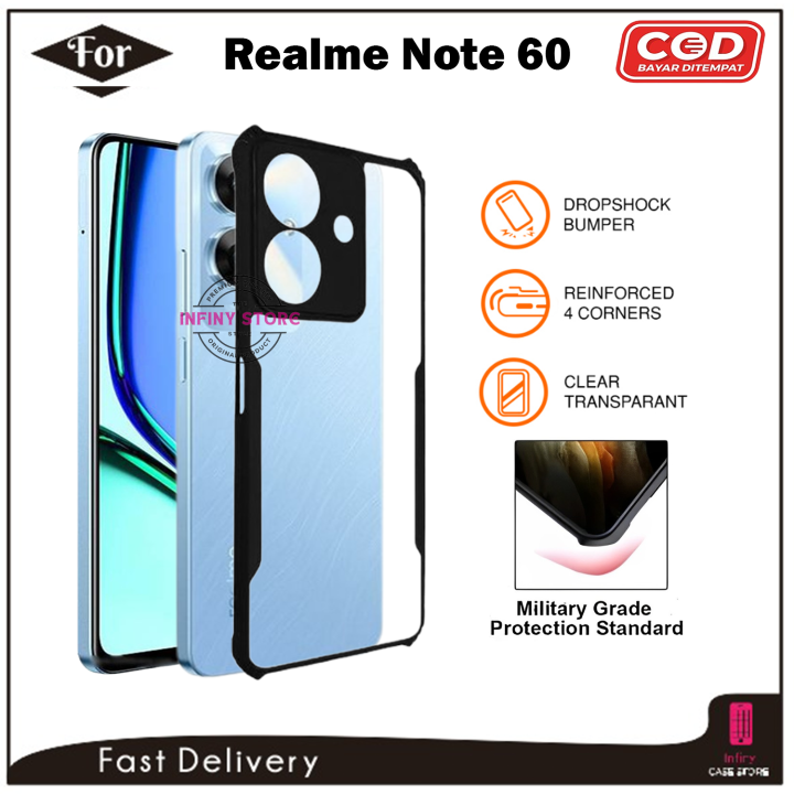 Casing Realme Note 60 Softcase Fusion Shockproof Protection Camera Case ...
