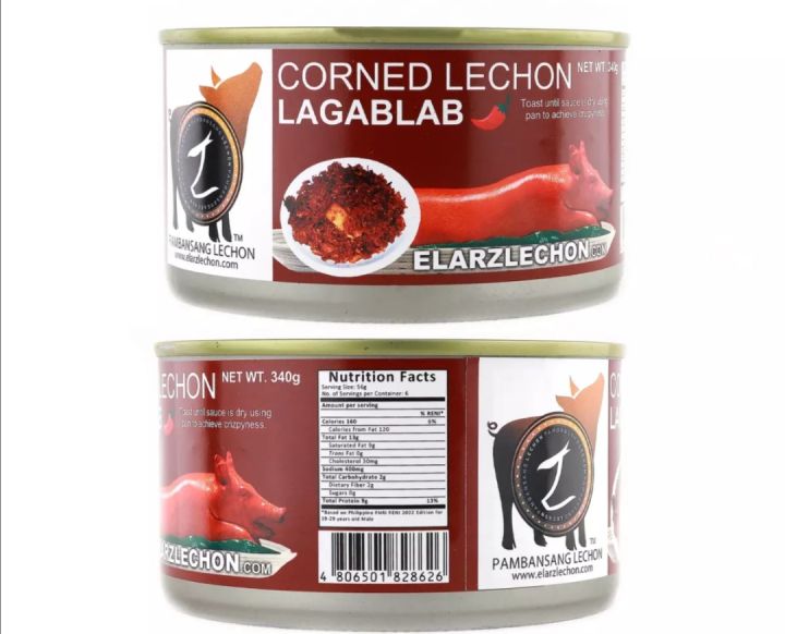 Elarz Corned Lechon Lagablab 340g | Lazada PH