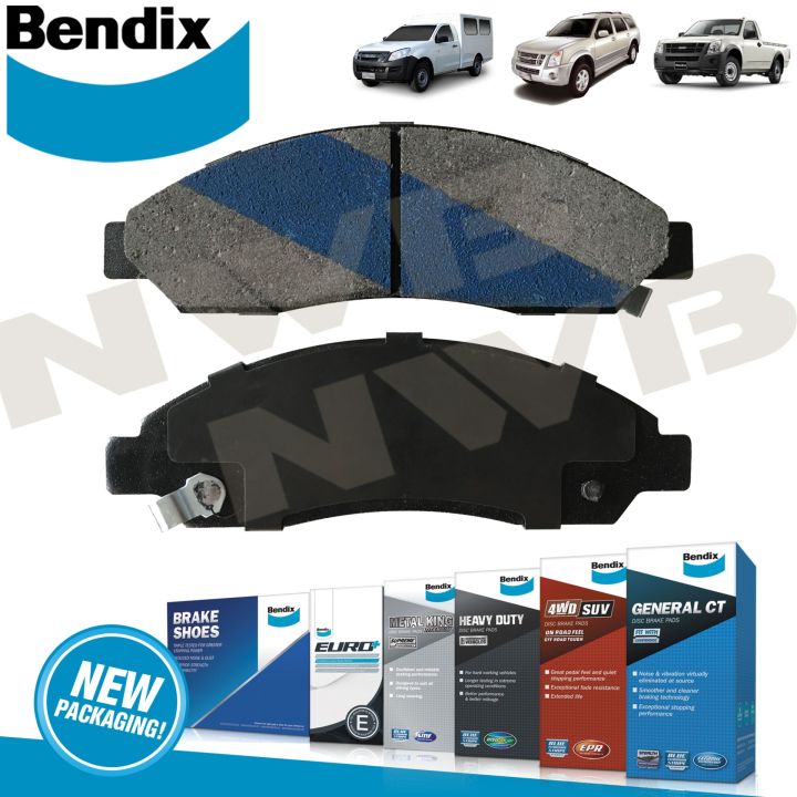 Bendix Brake Pads Front Set 4WD for Isuzu D-Max, IPV 2003-2008 and ...