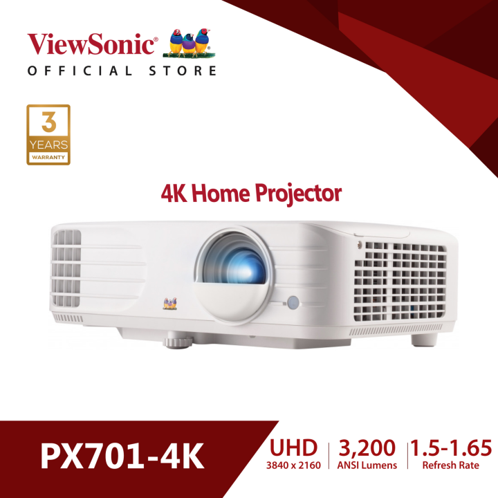 PX701-4K - ViewSonic 3,200 ANSI Lumens 4K Home entertainment Projector ...