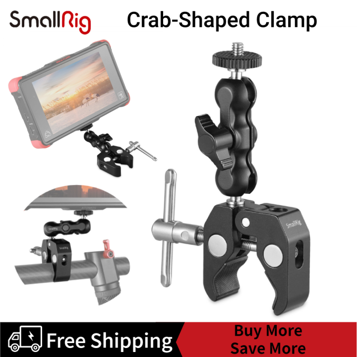 SmallRig Multi-Functional Crab-Shaped Clamp with Ballhead Magic Arm ...