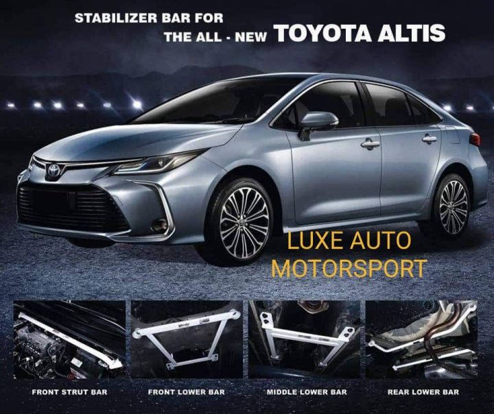 100% Original Ultra Racing Toyota Altis 2019-2022 E210 Safety Bar | Lazada