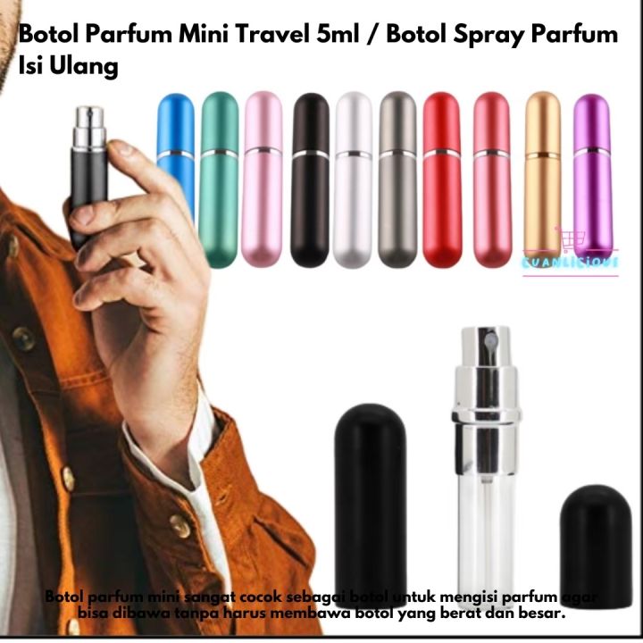 Botol Parfum Mini Travel 5ml / Botol Spray Parfum Isi Ulang | Lazada ...