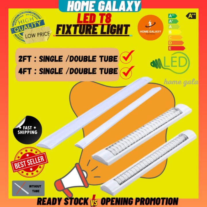 🔥HOT🔥LED T8 Louver Fitting T8 Fitting Single Circuit Double Circuit Frosted Casing For T8 LED ...