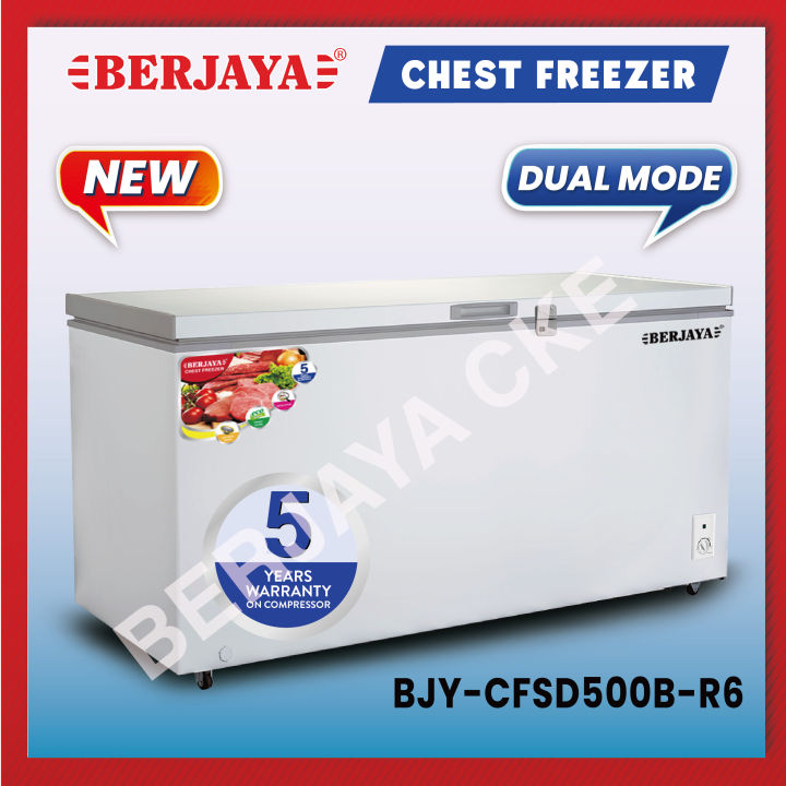 Berjaya Premium 425L Dual Chest Chiller & Freezer BJY-CFSD500B-R6 ...