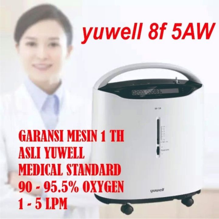 oxygen concentrator yuwell 8f 5AW, 1-5 lpm 95.5%-90% oksigen ...