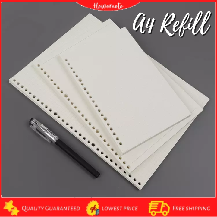 A4 Refill Loose-Sheet Core Replacement Paper Loose 30 holes Horizontal ...