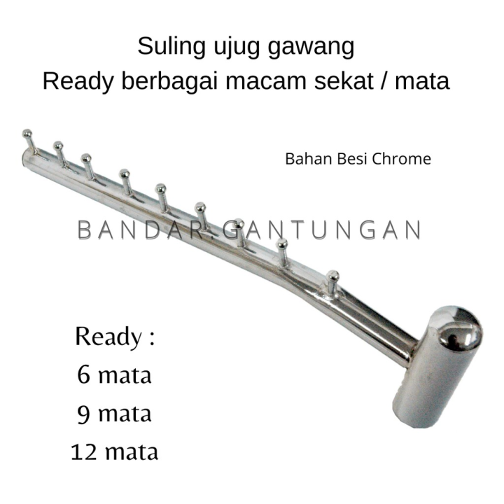 Suling ujung gawang / Hanger seruling / Suling Pipa Bulat Ujung Gawang ...