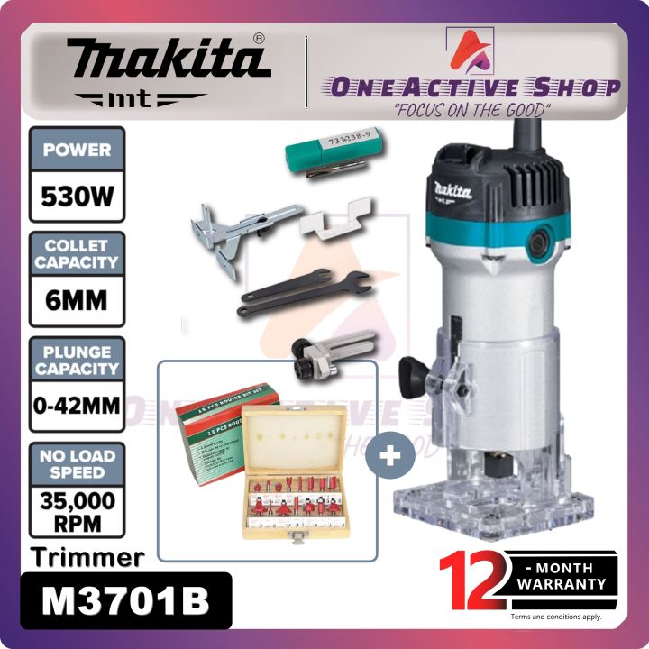MAKITA Trimmer Router 530W M3701B - 1 Year Warranty ( MAKITA ROUTER ...
