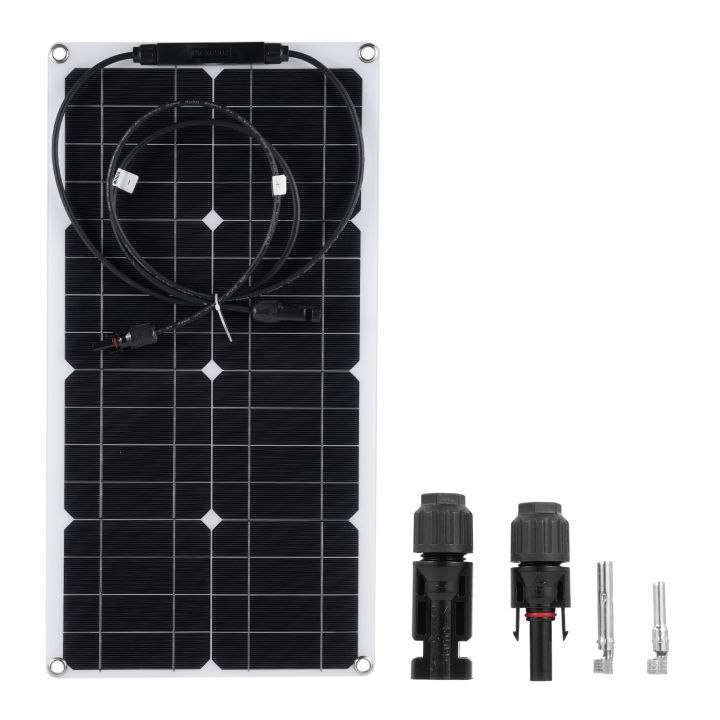 25W 16V Portable Solar Panel Kit, Outdoor Waterproof Flexible Solar ...