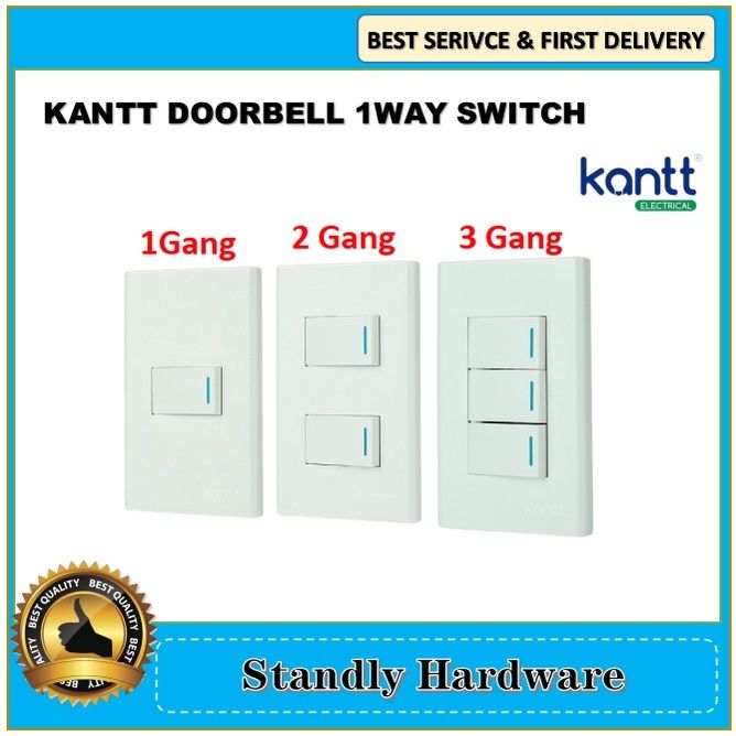 （MM voltage） Kantt Electrical Door Bell Switch w/plate | Lazada PH