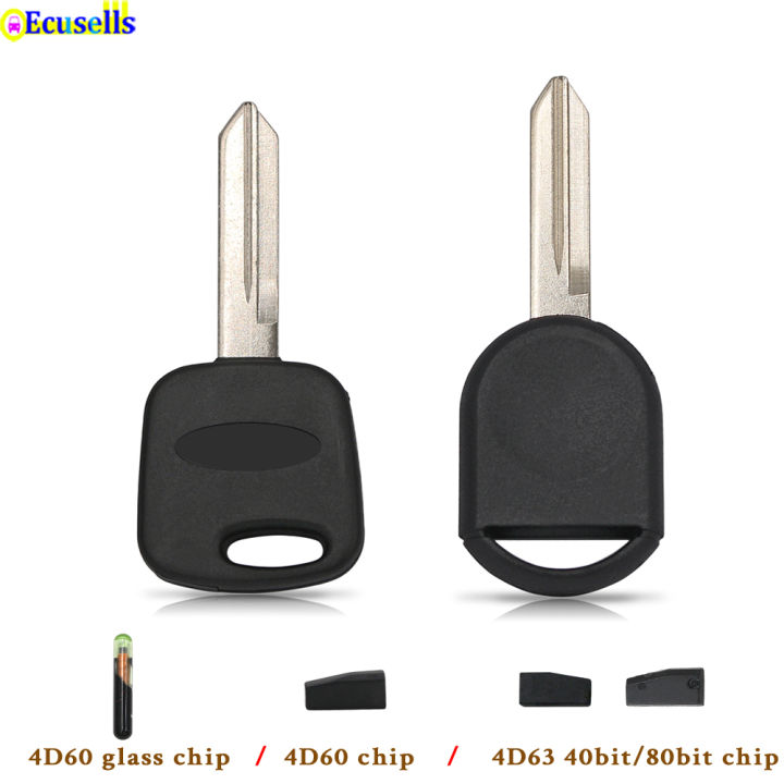 Ignition Transponder Key With Chip 4d60 4d63 For Ford Fusion Edge ...