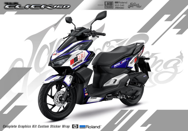 สติ๊กเกอร์แต่งลายรถ Honda Click 160 2023 ลาย 93 | Lazada.co.th