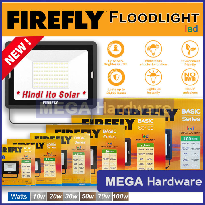 Firefly Weatherproof Terra LED Floodlight Daylight (10W, 20W, 30W, 50W ...