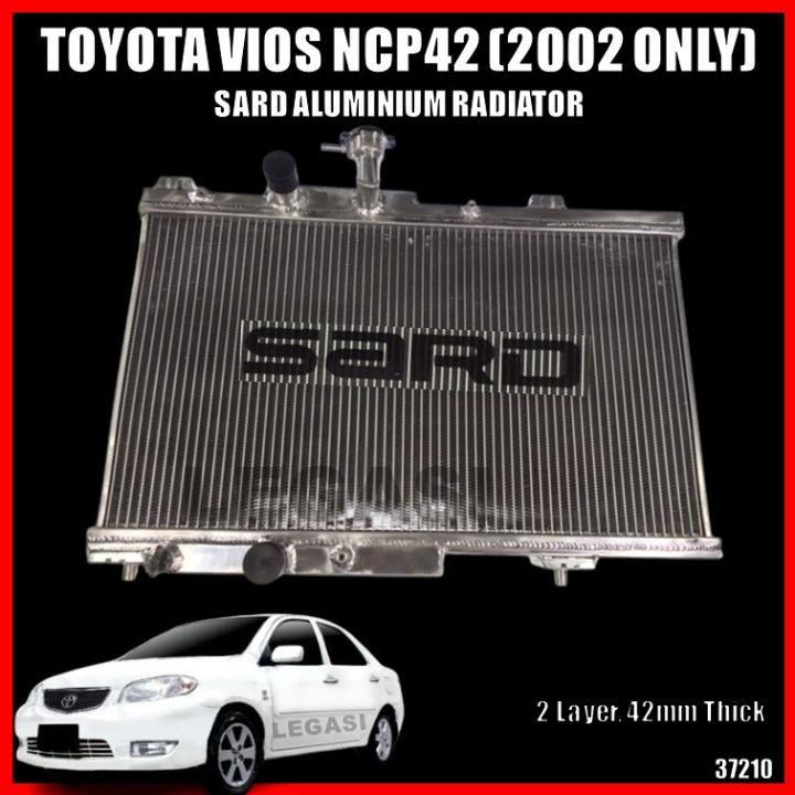 Toyota Vios NCP42 (2002 ONLY) SARD Aluminium Radiator | Lazada