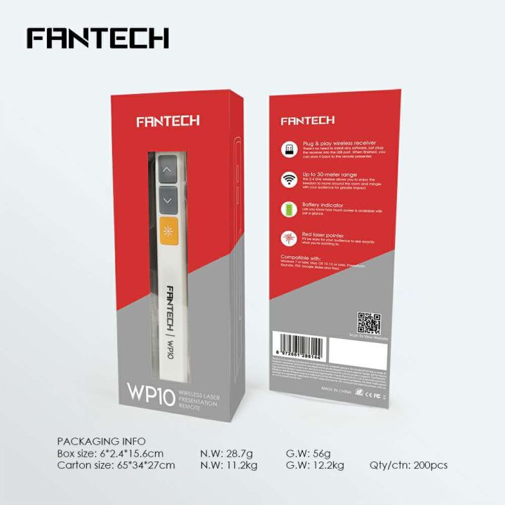 Fantech WP10 Wireless Laser Presentation Remote | Lazada PH