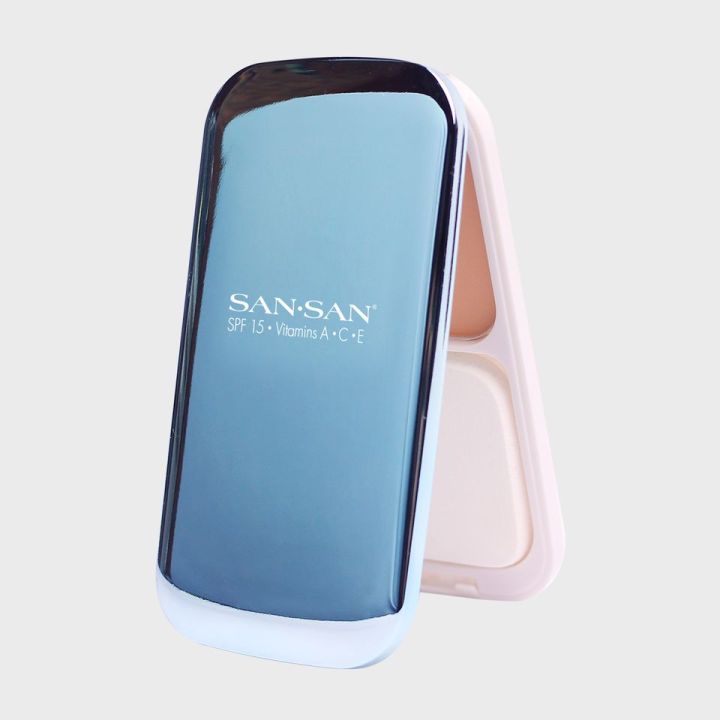 San San Pressed Powder 10g: Silk/ Satin/ Honey/ Porcelain/ Light Ivory ...