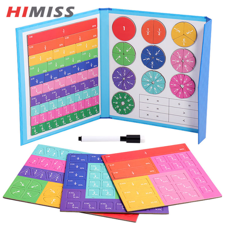 HIMISS Magnetic Fractions Activities Class Set Magnetic Fraction Tiles ...