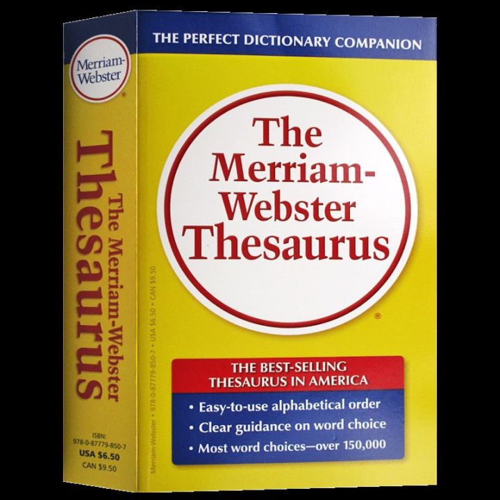 The Merriam Webster Thesaurus English Dictionary Vocabulary learning ...