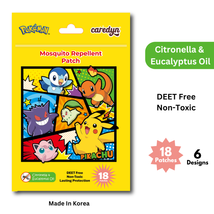 CAREDYN Pokemon Mosquito Repellent Patch 18 Patches | Lazada Singapore