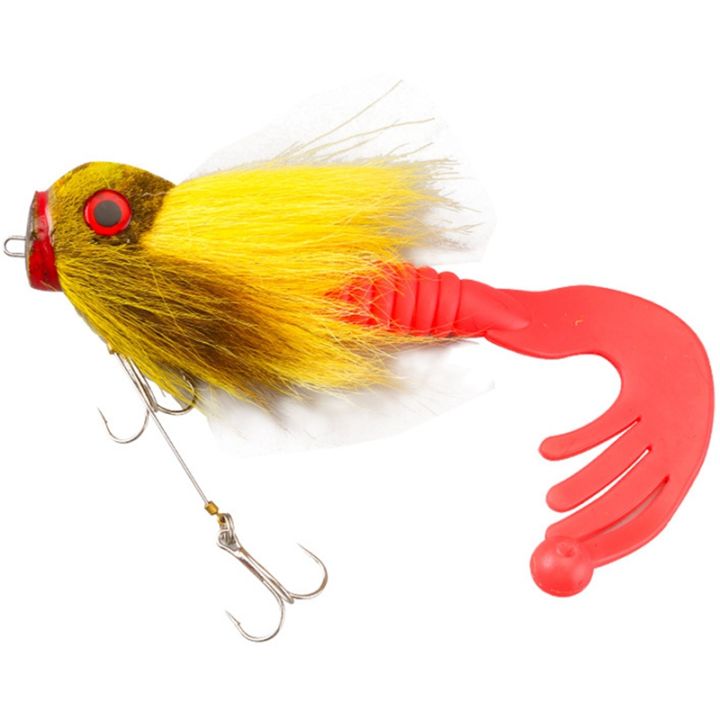 Mouse Fishing Lure Hand-Tied Bucktail Mouse Lure Soft Fly Fishing Lures ...