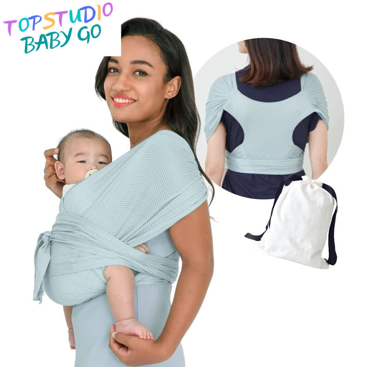 Topstudio Baby Go Baby Wrap Carrier, Moisture-Wicking and Breathable ...