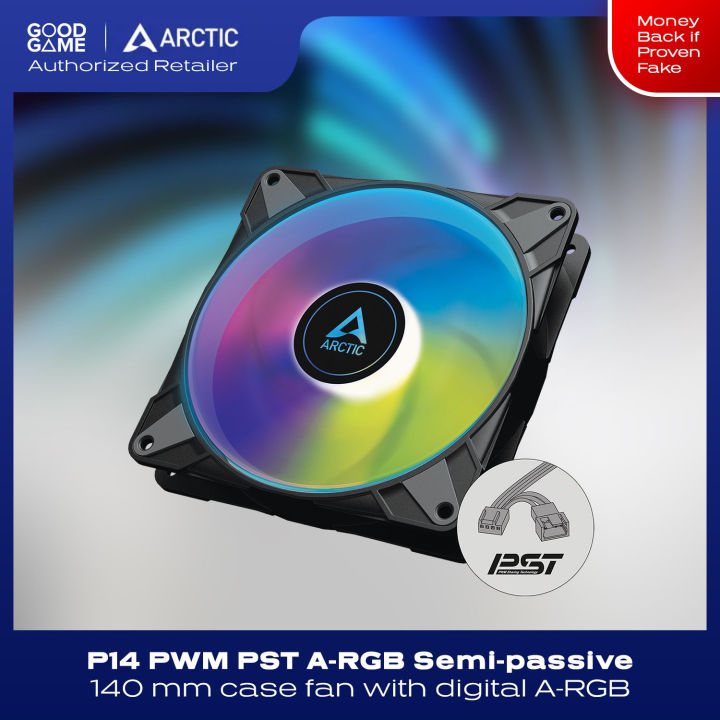 Arctic P14 PWM PST A-RGB - Case Fan, 140 mm PWM, Optimised for Static ...