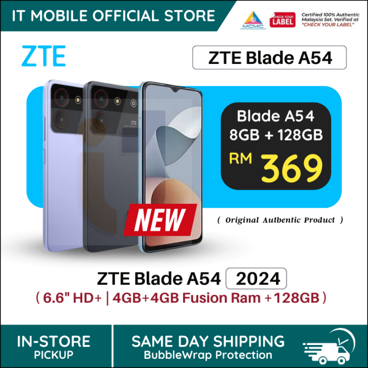 ZTE Blade A54 (4+4GB)+128GB | 5000mAH Battery | Up to 8GB Dynamic Ram ...