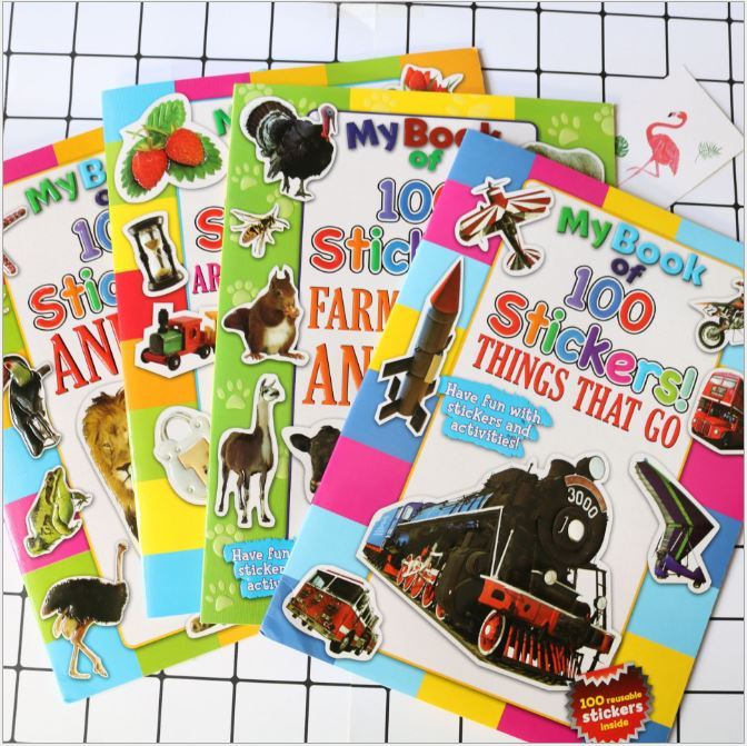 Stickers Activtty Book 100 for Kid activities and fun, 100 stickers of ...