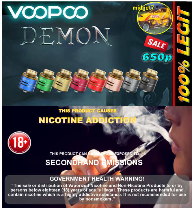 VOOPOO DEMON RDA w/BF Pin | Lazada PH