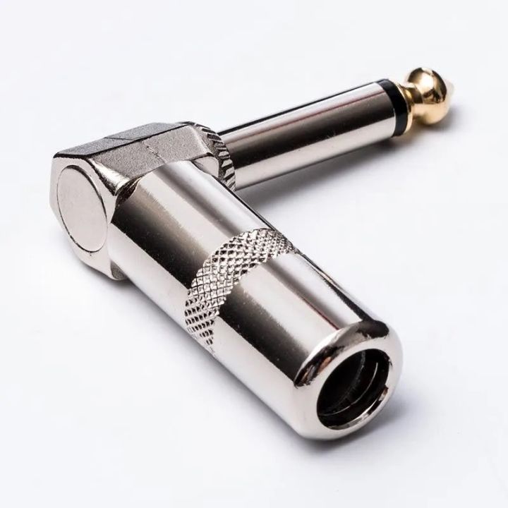 6.35มม. 1/4 ปลั๊กแจ็ค mono angle head อุปกรณ์เสริมสำหรับกีตาร์เครื่อง ...
