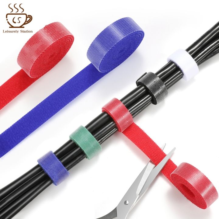 1/3/5M Velcro Cable Management Tape Cable Tie Organizer Self-Adhesive ...