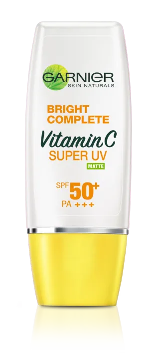 GARNIER, Bright Complete Super UV Matte Brightening Sunscreen SPF50+ PA ...