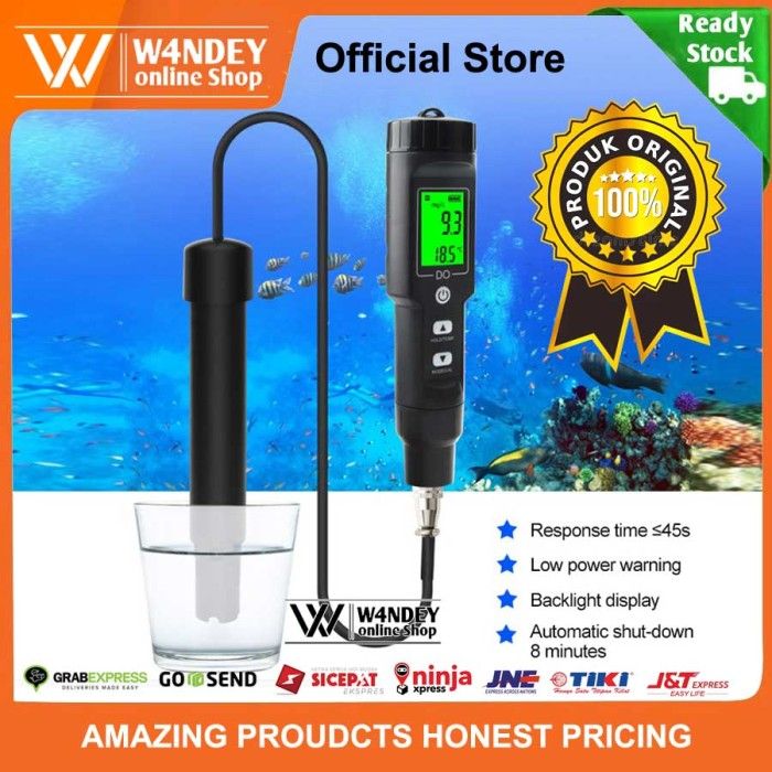 DISSOLVED OXYGEN ANALYZER DO TESTER DIGITAL WATER QUALITY METER DO9100 ...