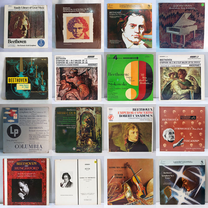 Classical Vinyl Records Plaka - Beethoven, Bach, Mozart, Chopin, Liszt ...