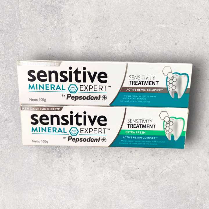 Pepsodent Sensitive Mineral Expert Sensitivity Treatment 105gr | Lazada ...