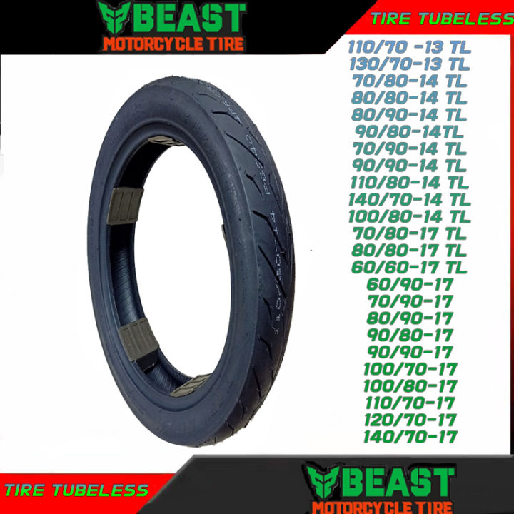 ORIGINAL BEAST MOTORCYCLE TIRE TUBELESS 1PC | Lazada PH