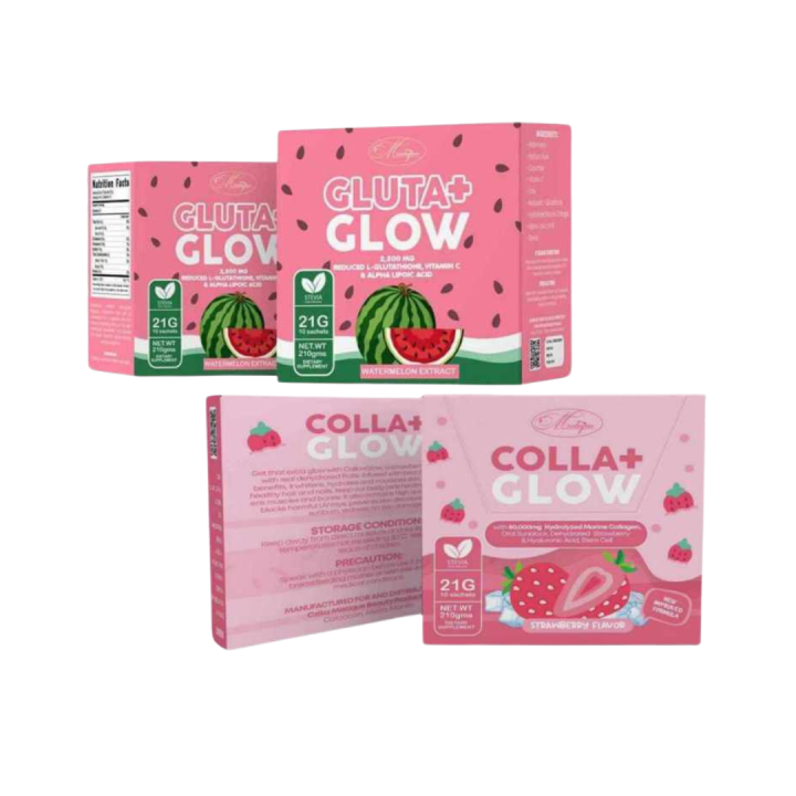 Colla Glow + Gluta Glow Cafe Glow by Mystique 10 sachet Slimming ...