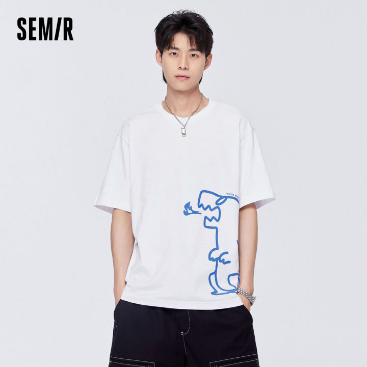 Semir เสื้อยืดแขนสั้นเสื้อยืดผู้ชายใหม่สนุกๆ,เสื้อยืดผู้ชายดีไซน์หลวม ...