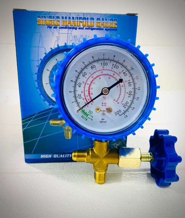 AIRCOND & CAR A/C MANIFOLD GAUGE GAS METER LOW PRESSURE SINGLE GAUGE CT ...